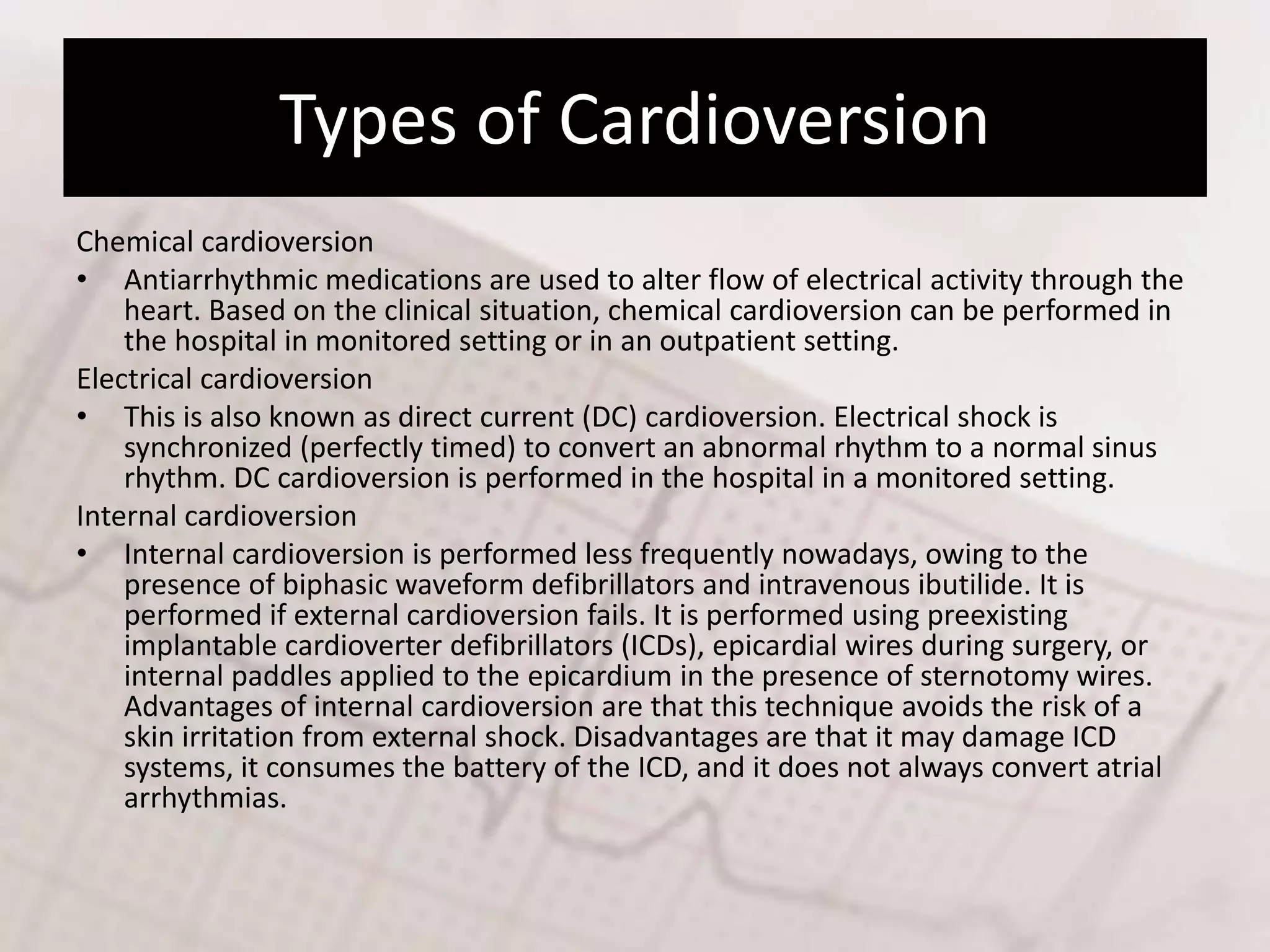 Defibrillation & Cardioversion | PPTX