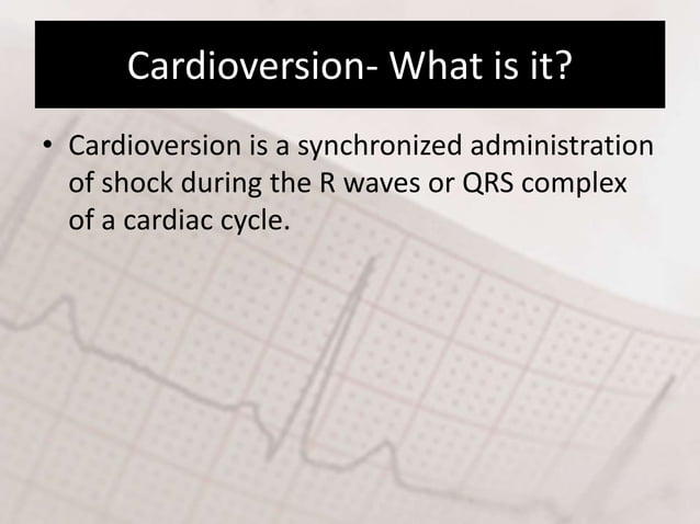 Defibrillation & Cardioversion | PPTX