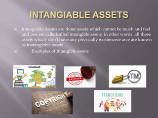 assets intangible assets cannot touch n feelch. | PPTX