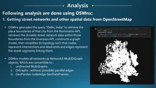 Graph Centric Analysis of Road Network Patterns for CBD’s of ...
