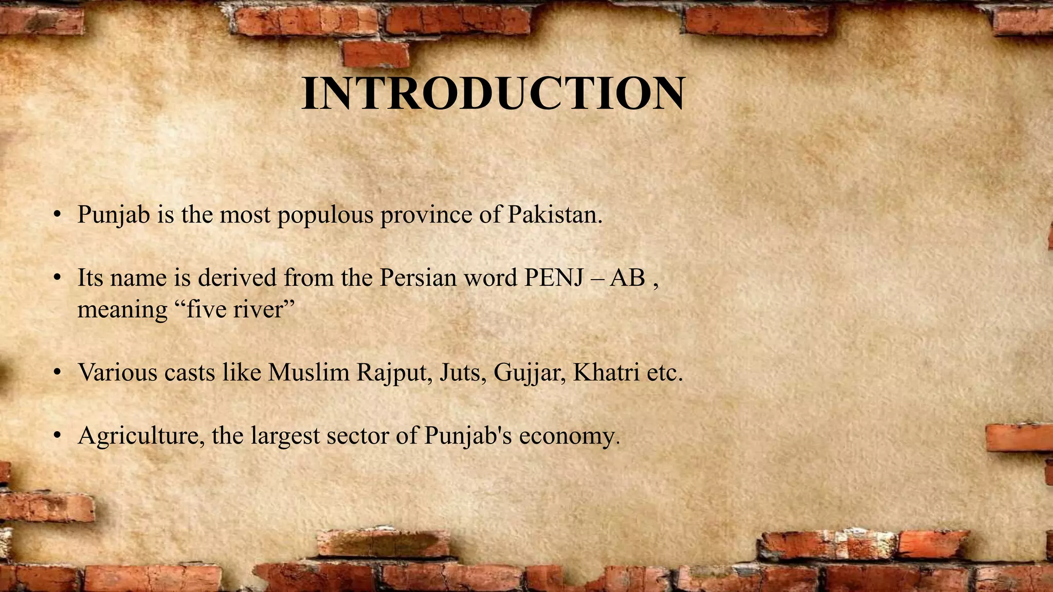 Punjab The Land of rivers | PPTX