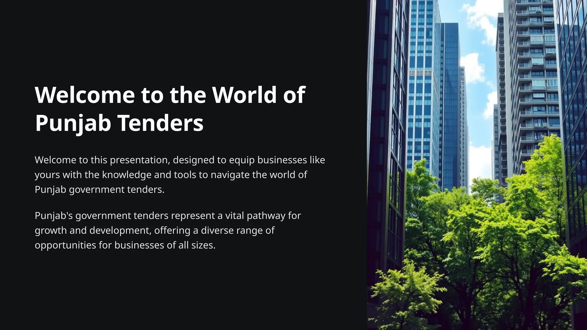 The most famous and unvelling tenders in Punjab | PPTX | Business ...