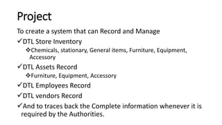 Punjab drug testing laboratory project by muhammad talha | PPTX