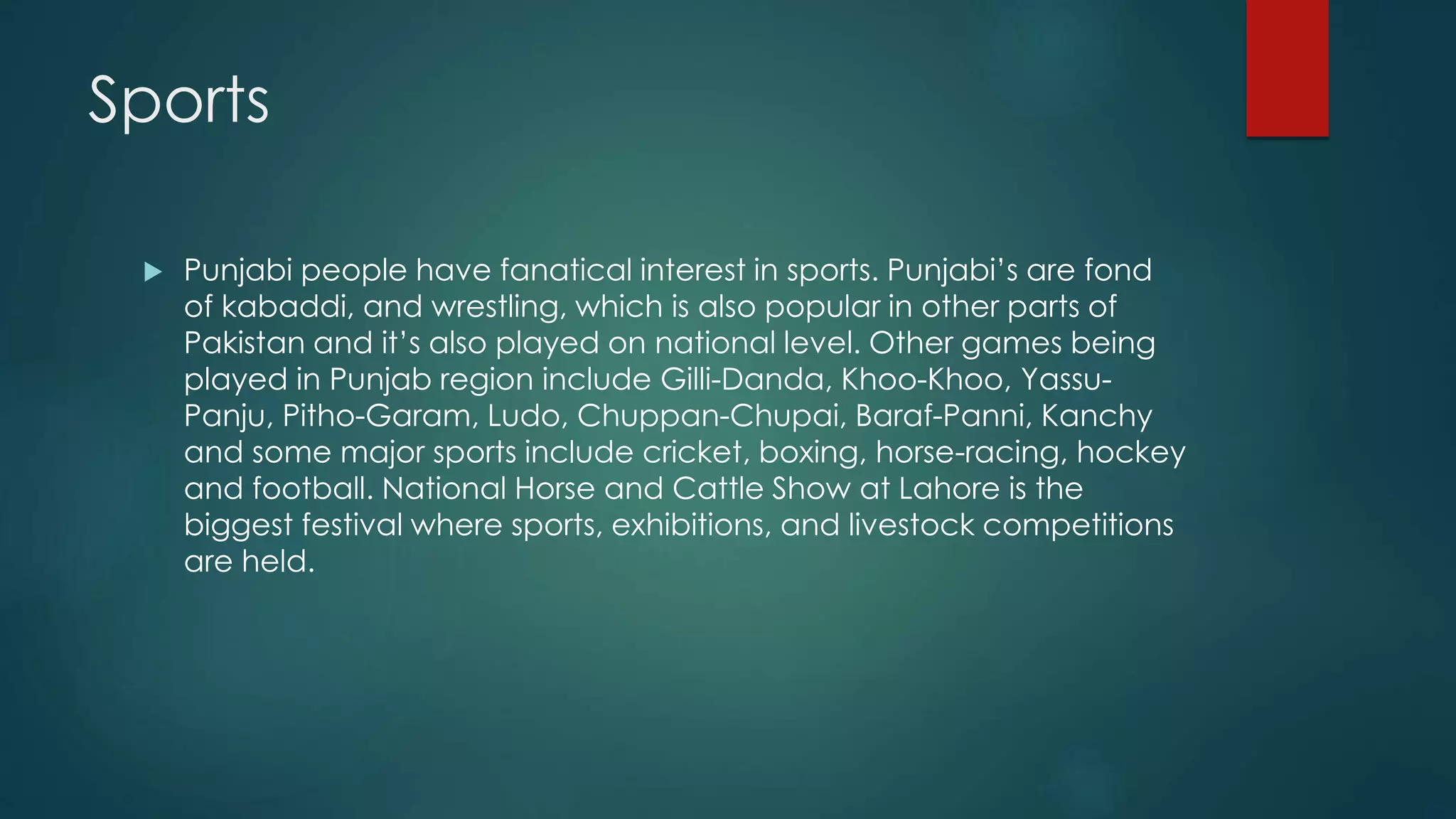 Punjabi culture | PPTX
