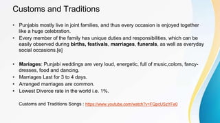 The Punjabi Culture | PPTX