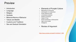 The Punjabi Culture | PPTX