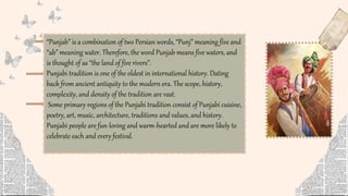 Punjabi culture presentation | PDF