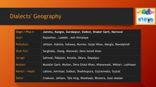 Punjabi dialects | PPTX