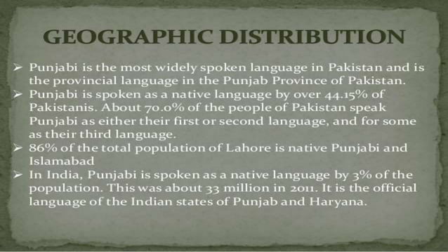 Punjabi language by uzair atif | PPTX