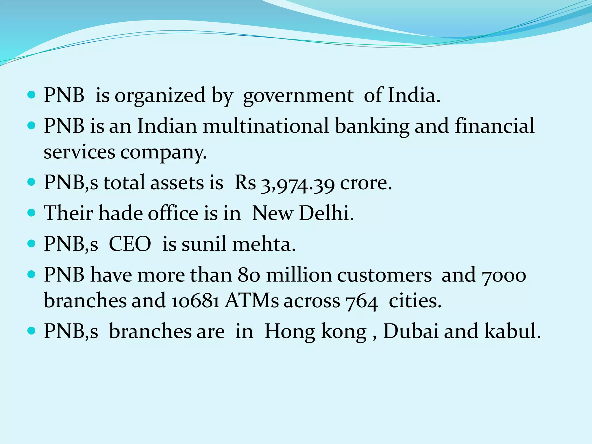 Punjab national bank ppt | PPTX