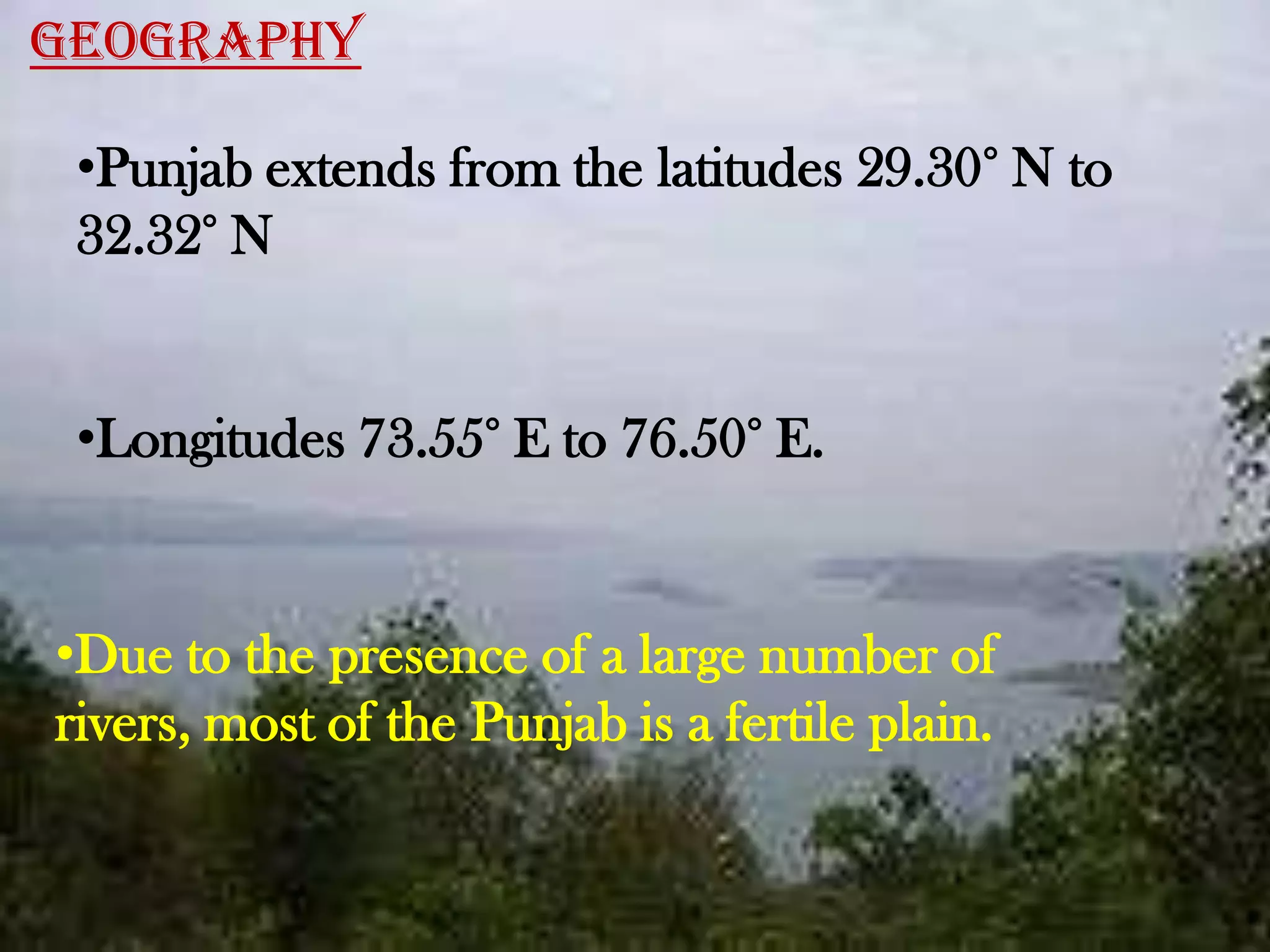 Punjab : a state presentation | PPTX