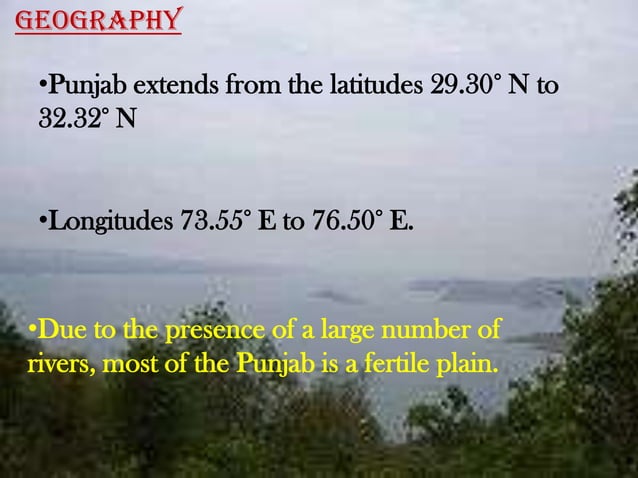Punjab : a state presentation | PPTX