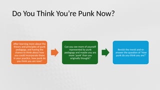 Punk pedagogy and information literacy, Maria King | PPT