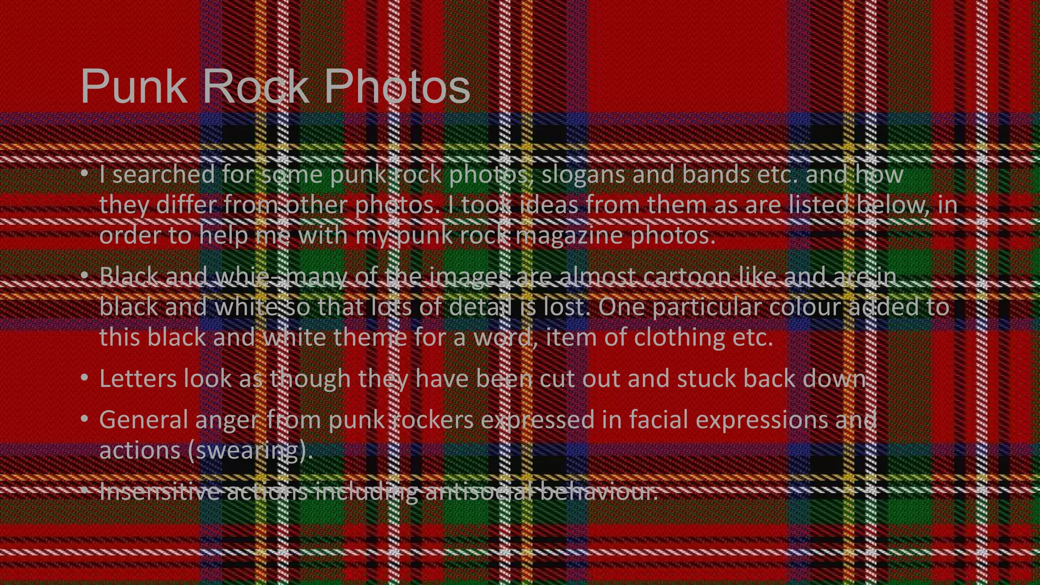 Punk rock magazine power point | PPTX