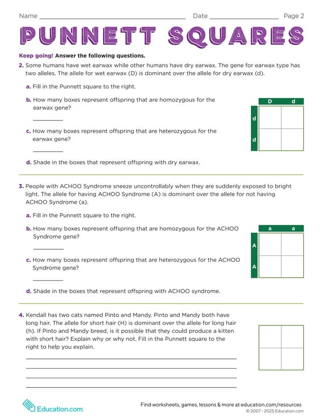 punnett-squares,punnett-squares, punnett-squares, punnett-squares | PDF