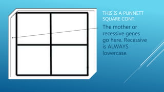 Punnett squares | PPTX