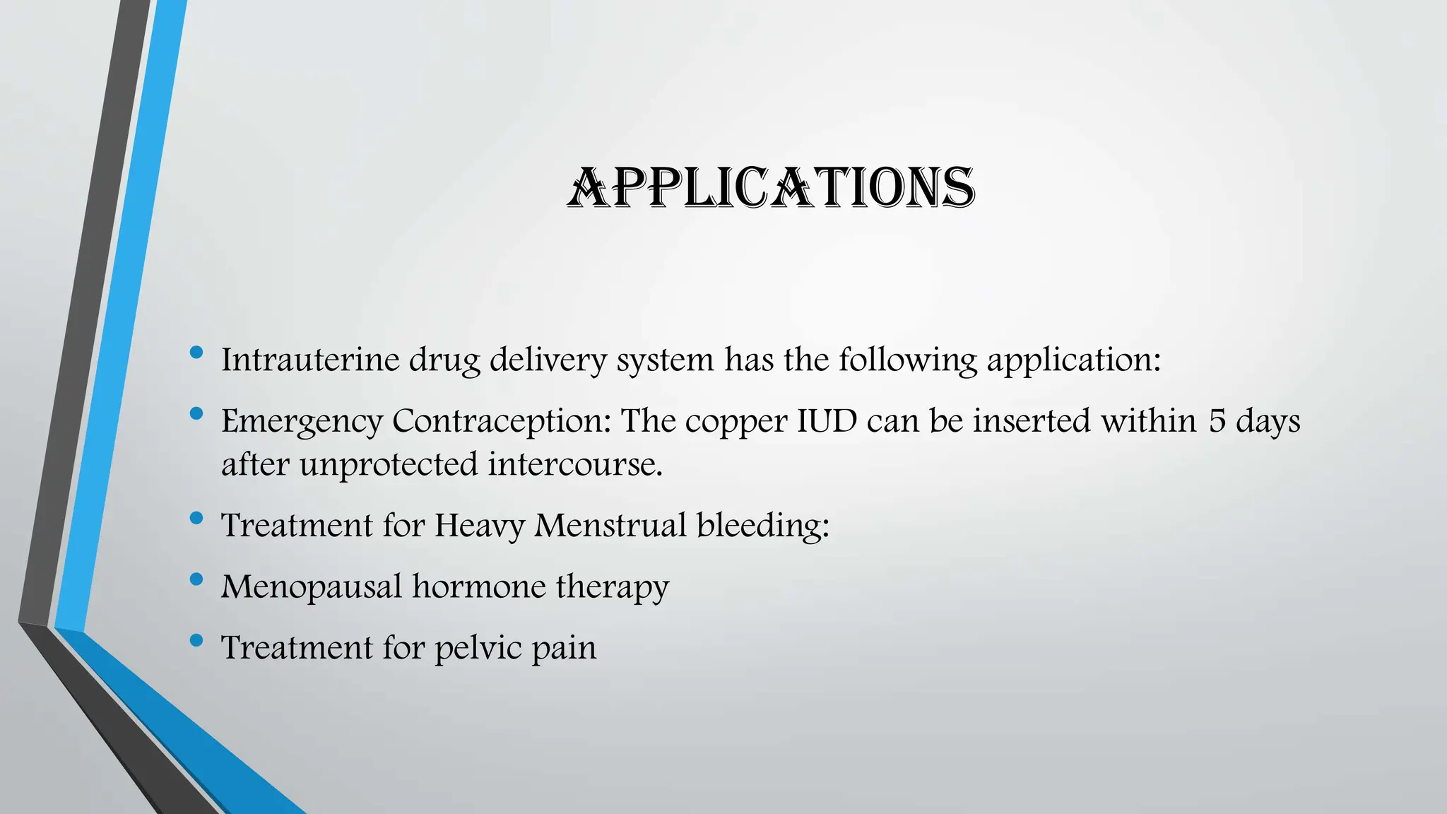 Intrauterine drug delivery system seventh sem | PDF