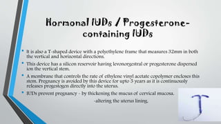 Intrauterine drug delivery system seventh sem | PDF