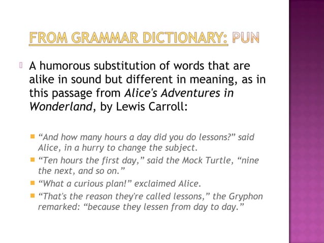 Puns | PPT | Humor and Satire | Pop Culture