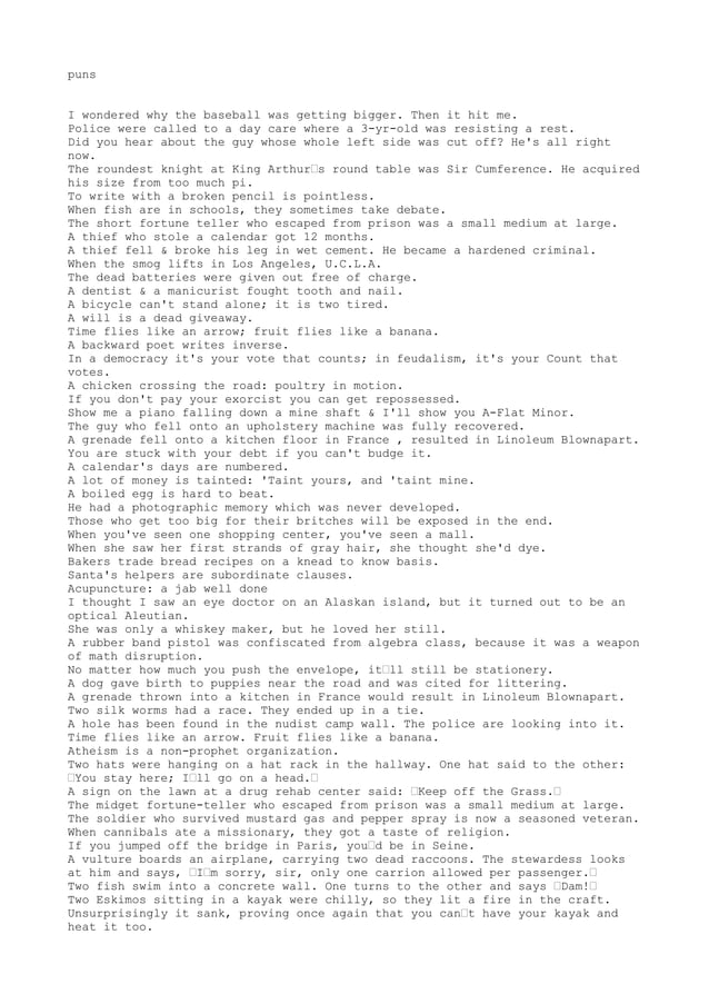 Puns | PDF