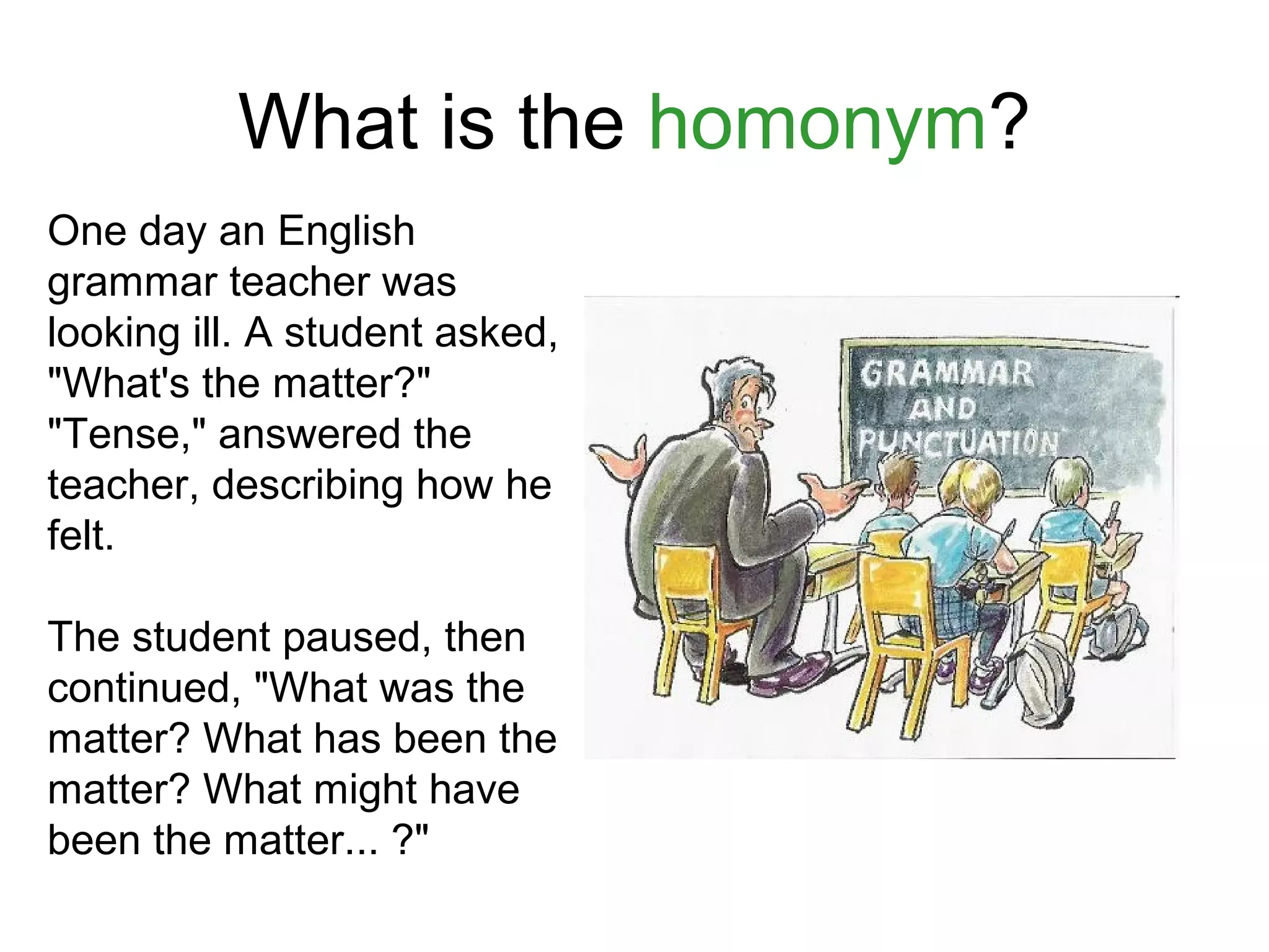 Puns - Homophones and Homonyms | PPT