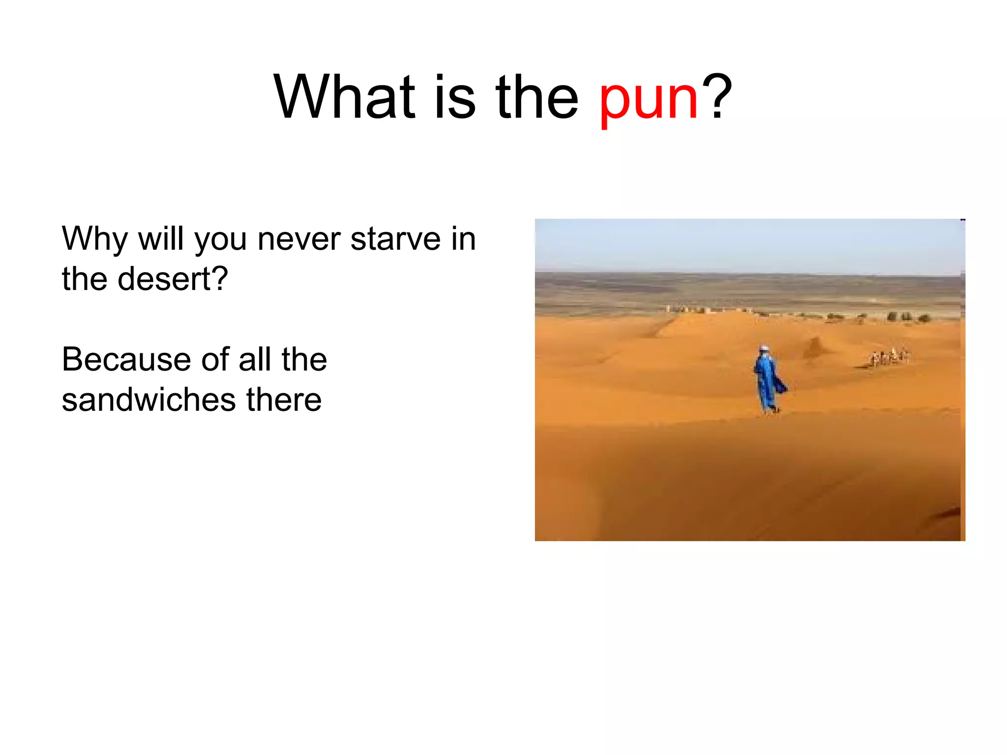 Puns - Homophones and Homonyms | PPT