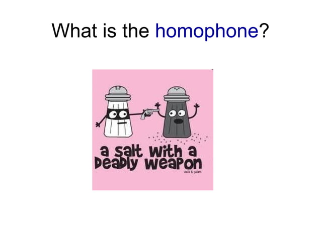Puns - Homophones and Homonyms | PPT