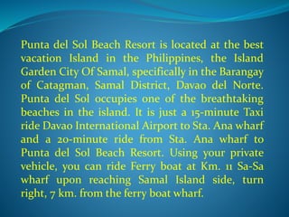 Punta del sol beach resort | PPT