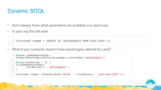 Punta Dreamin 17 Generic Apex and Tooling Api | PPT