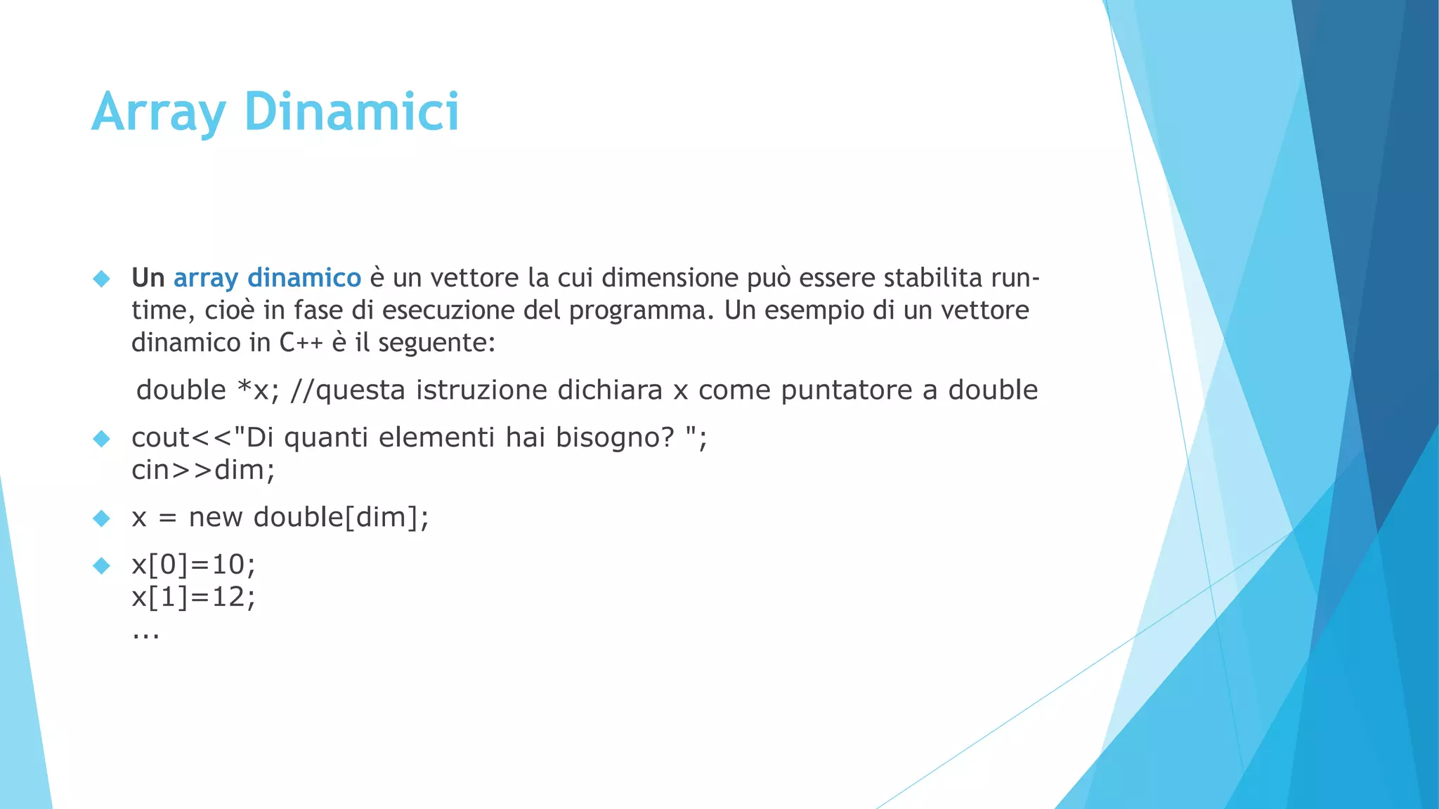 Puntatori in C++ | PPTX