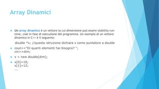 Puntatori in C++ | PPTX