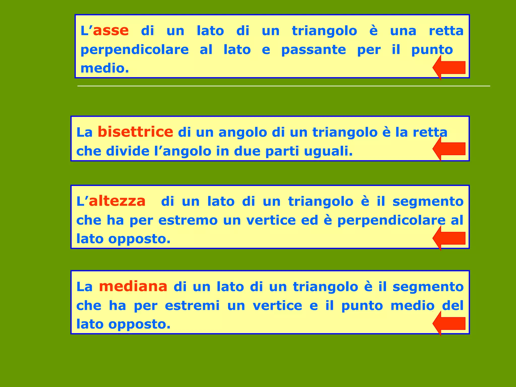 Punti notevoli di un triangolo | PPT