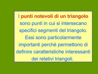 Punti notevoli di un triangolo | PPT | Geography | Science