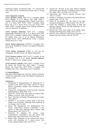 Puntius nelsoni, new species | PDF | Fish and Aquariums | Pets