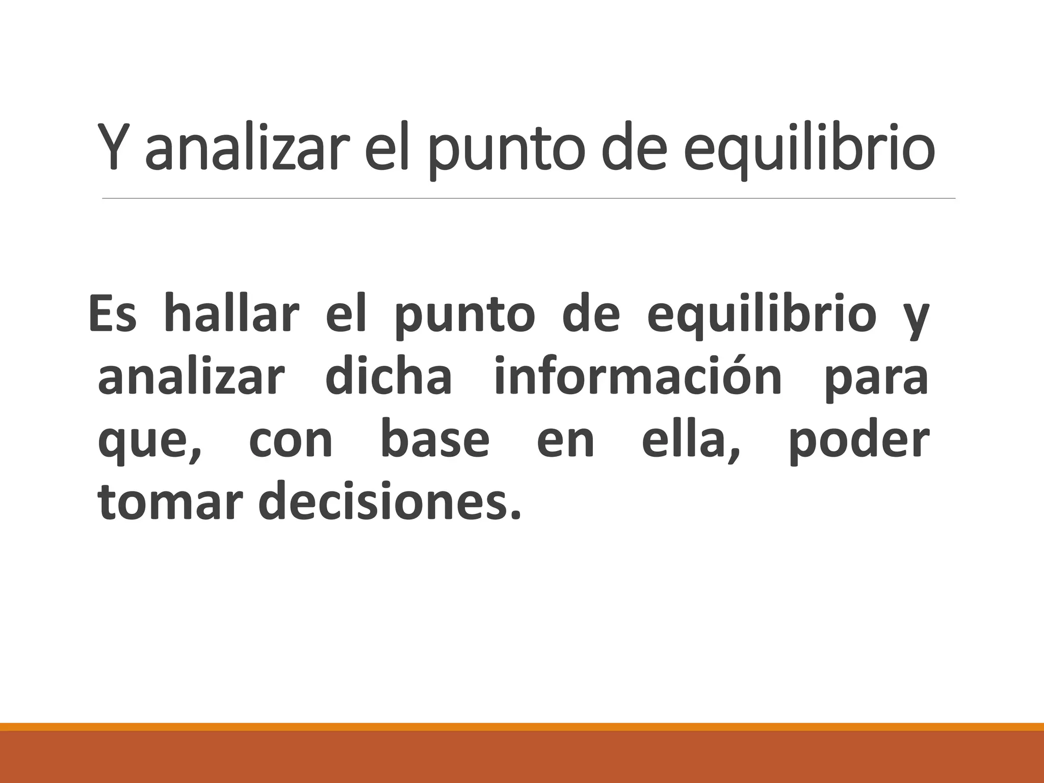 Punto de equilibrio | PPTX