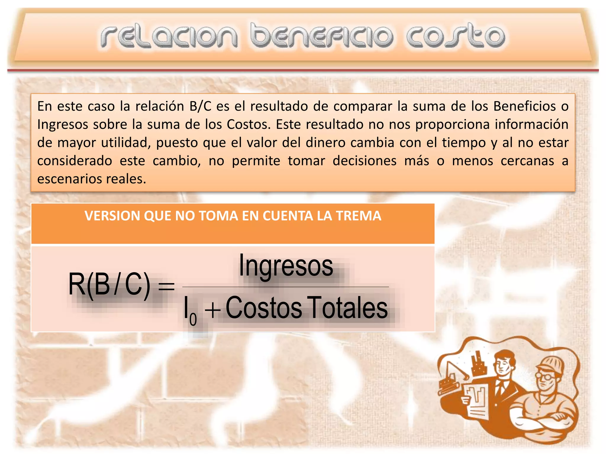 PUNTO DE EQUILIBRIO Y RELACION BENEFICIO COSTO | PPT