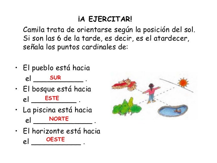 Imagen de puntos cardinales para colorear - Imagui