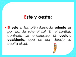 Puntos cardinales 1º | PPT