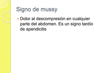 Puntos dolorosos apendicitis | PPTX