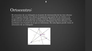 Puntos notables en el triangulo | PPTX