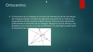 Puntos notables en el triangulo | PPTX