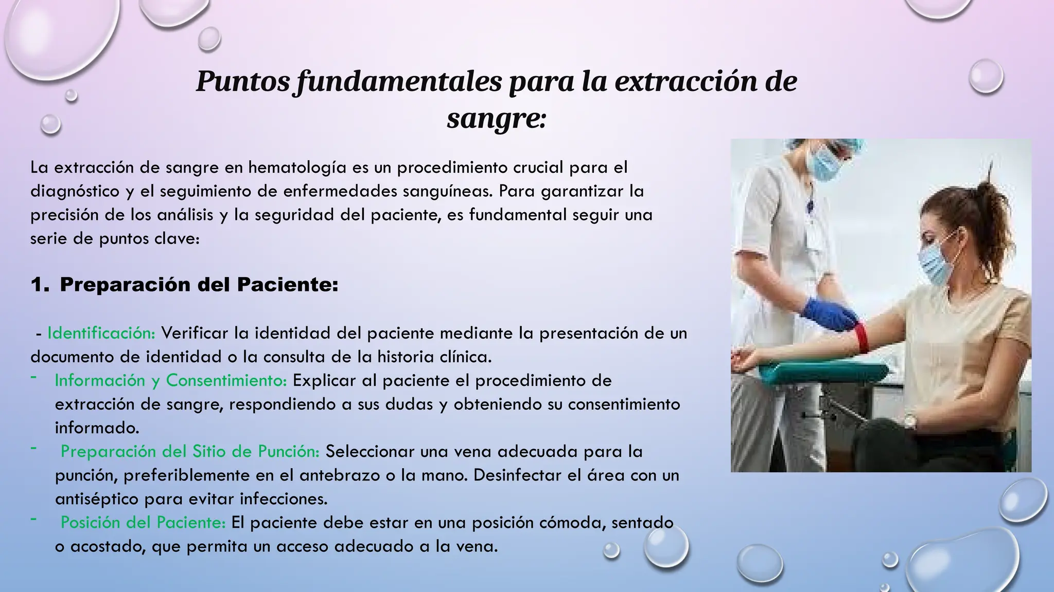PUNTOS PARA EXTRACCIÓN DE SANGRE.pptx... | PPTX