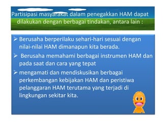 Hambatan dan Tantangan dalam penegakan HAM di Indonesia | PPTX