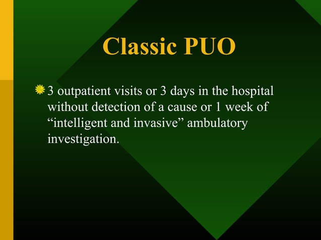 pyrexia of unknown origin | PPT