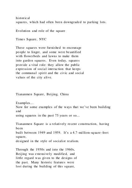 PUP 420 Theory of Urban Design Paley Park, New York Cit | DOCX