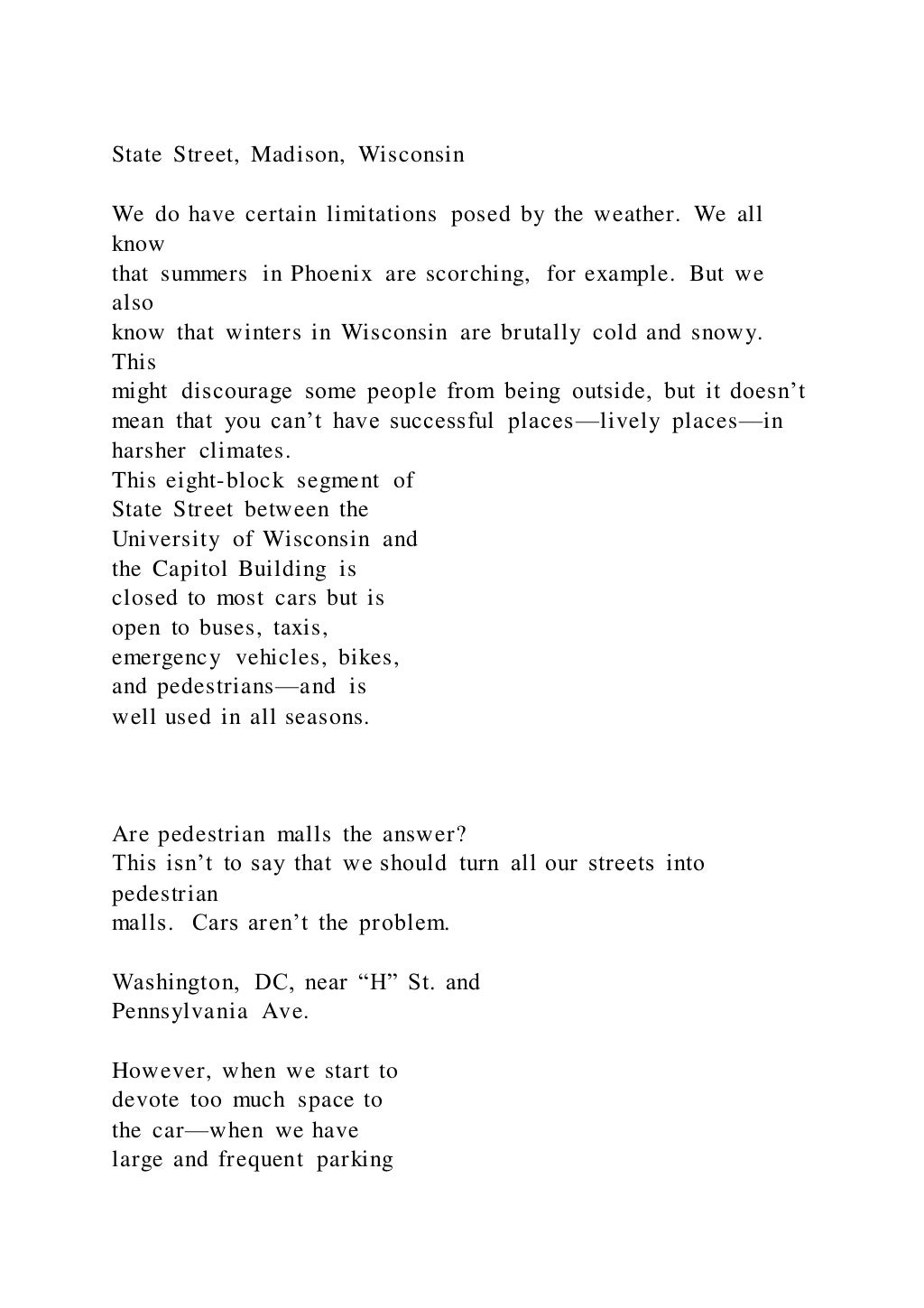 PUP 420 Theory of Urban Design Paley Park, New York Cit | DOCX