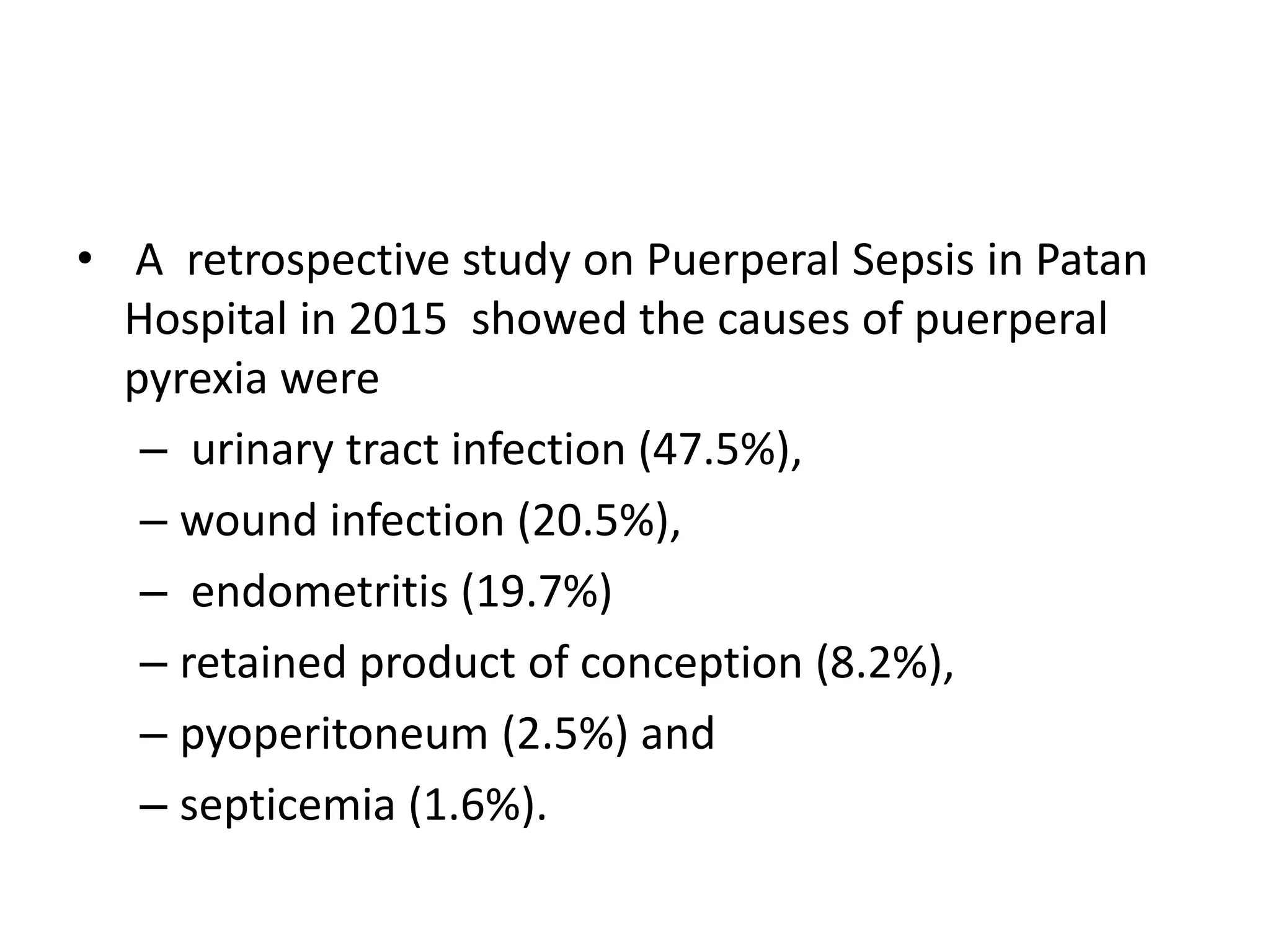Puperial sepsis | PPTX