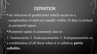 Puerperal sepsis | PPTX