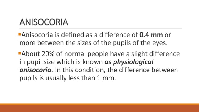 Pupil | PPTX | Eye and Vision Conditions | Diseases and Conditions