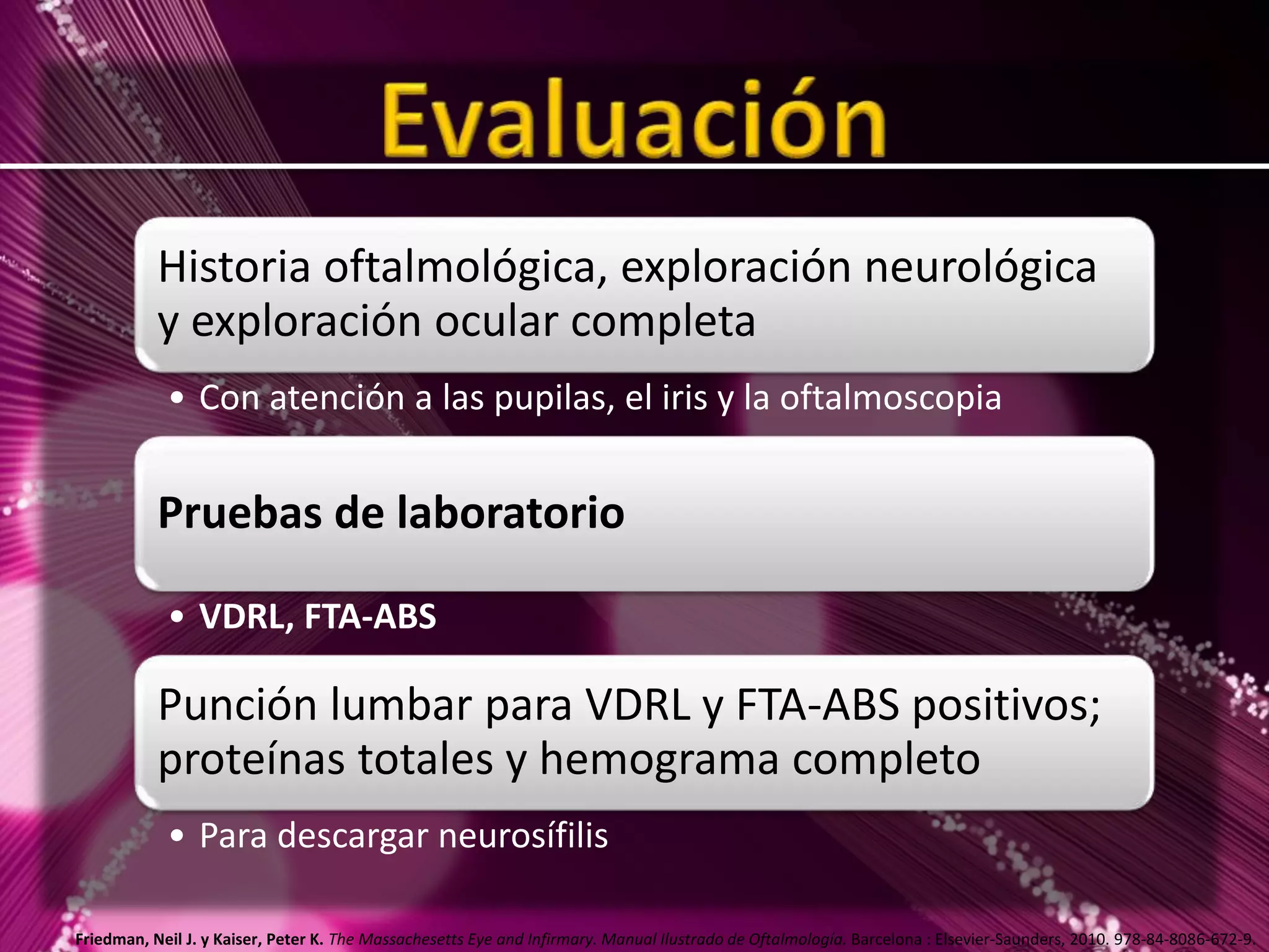 Pupila de Argyll Robertson | PPT